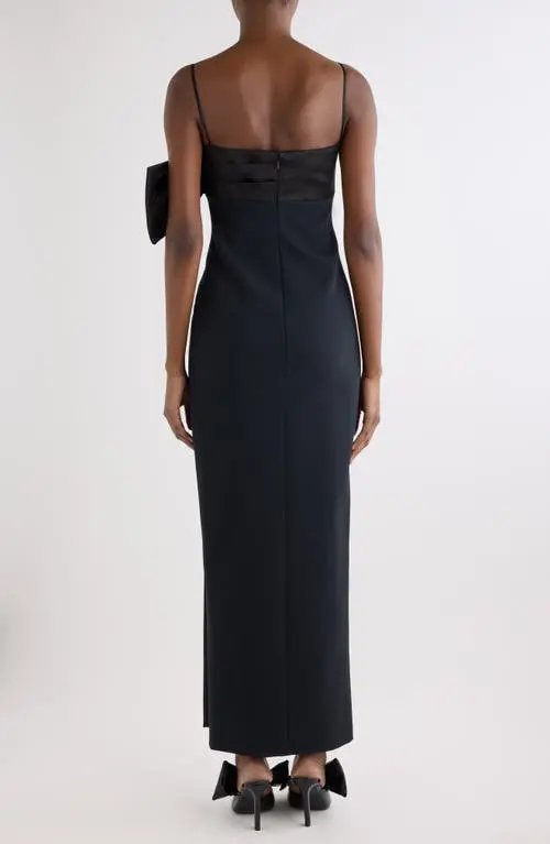 Givenchy Bow Sliced Column Gown