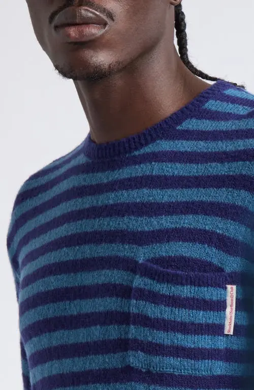 STOCKHOLM SURFBOARD CLUB Tommy Stripe Merino Wool Blend Sweater