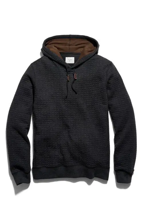 Billy Reid Box Quilt Hoodie - Black
