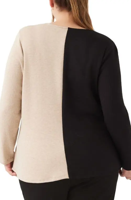 Karen Kane Colorblock Satin Bow Top