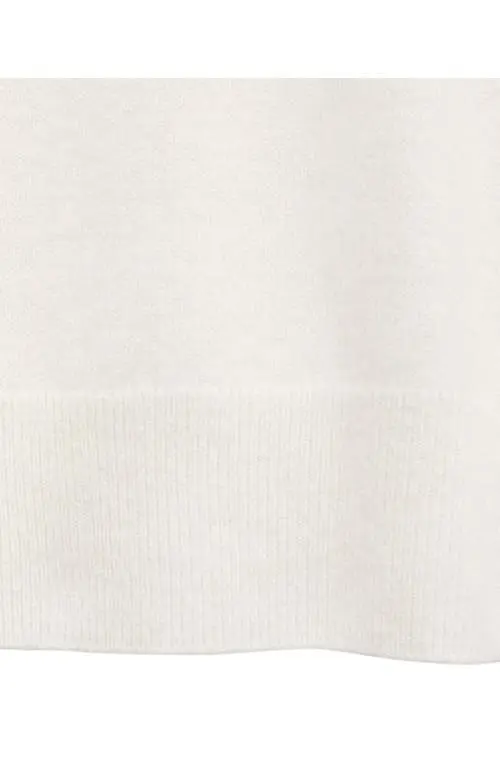 Mango Cashmere Round Neck Sweater - Ecru