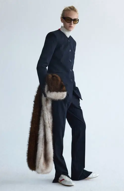 Mango Pinstripe Suit Trousers