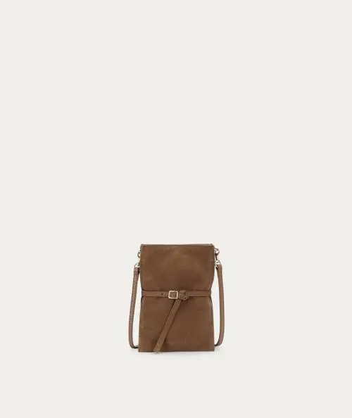 DEADLY PONIES Penny Phone Pouch - Hazel Suede