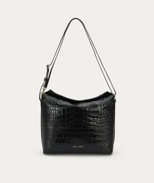 DEADLY PONIES Piper Bag - Black Croc