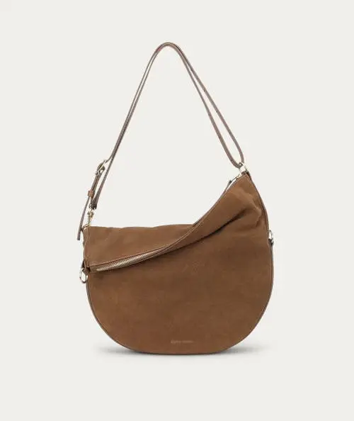 DEADLY PONIES Leopard Hobo - Hazel Suede