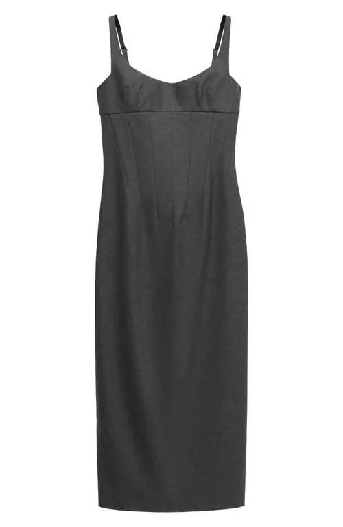 Mango Decorative Seam Midi Dress
