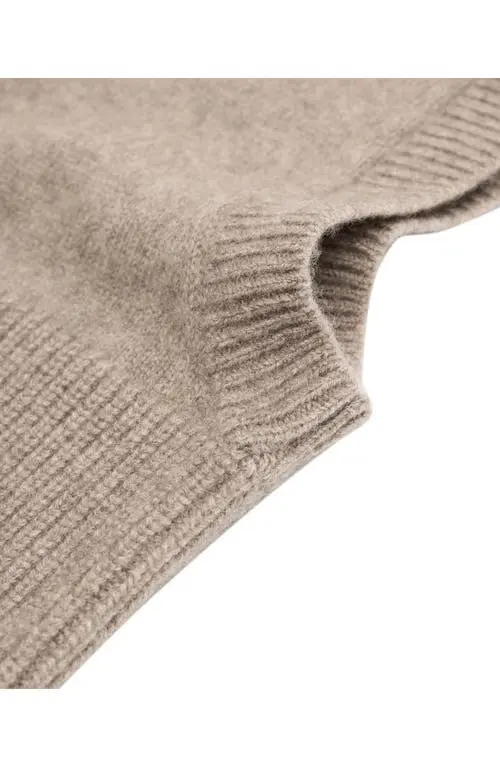 Mango Wool And Cashmere Blend Balaclava - Sand
