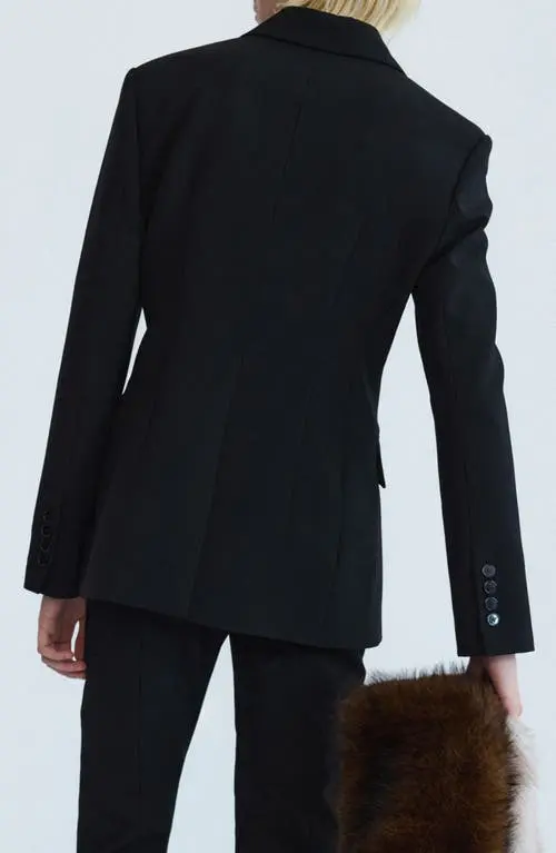 Mango Fitted Wool Blend Jacket