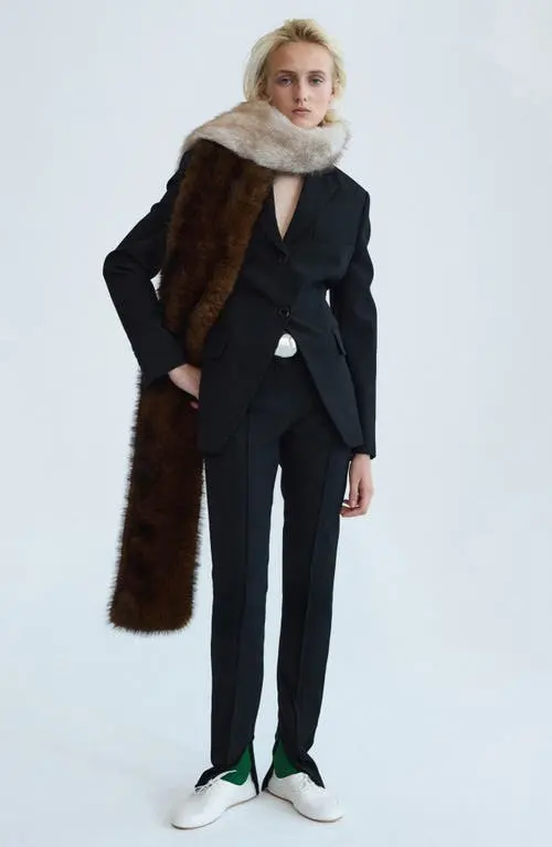 Mango Fitted Wool Blend Jacket
