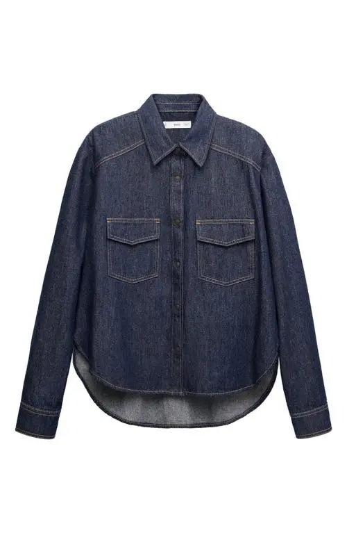 Mango Pocket Denim Shirt