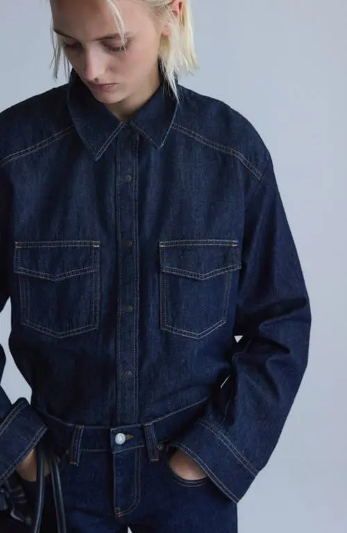 Mango Pocket Denim Shirt
