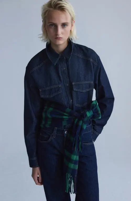 Mango Pocket Denim Shirt