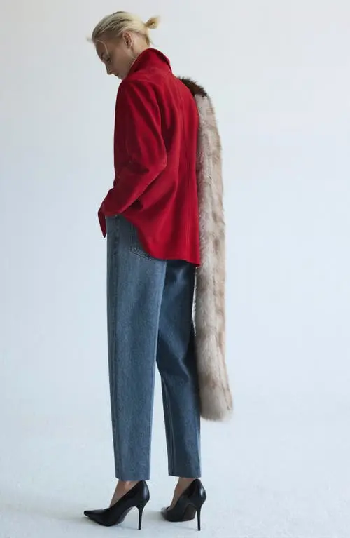 Mango Balloon High Waist Ankle Tapered Jeans