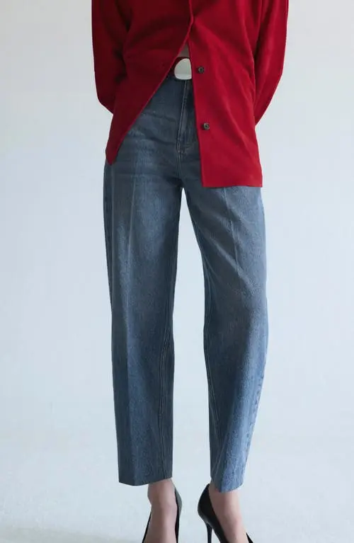 Mango Balloon High Waist Ankle Tapered Jeans