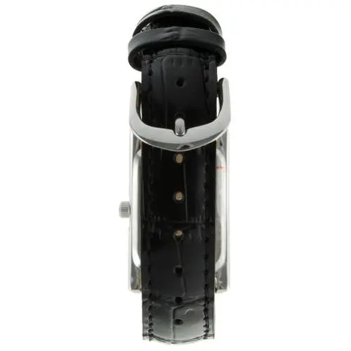 PEUGEOT Classic Rectangular Contour Leather Watch- 34x20mm