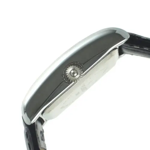 PEUGEOT Roma Tank Leather Strap Watch- 26x32mm