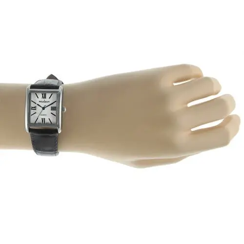 PEUGEOT Roma Tank Leather Strap Watch- 26x32mm