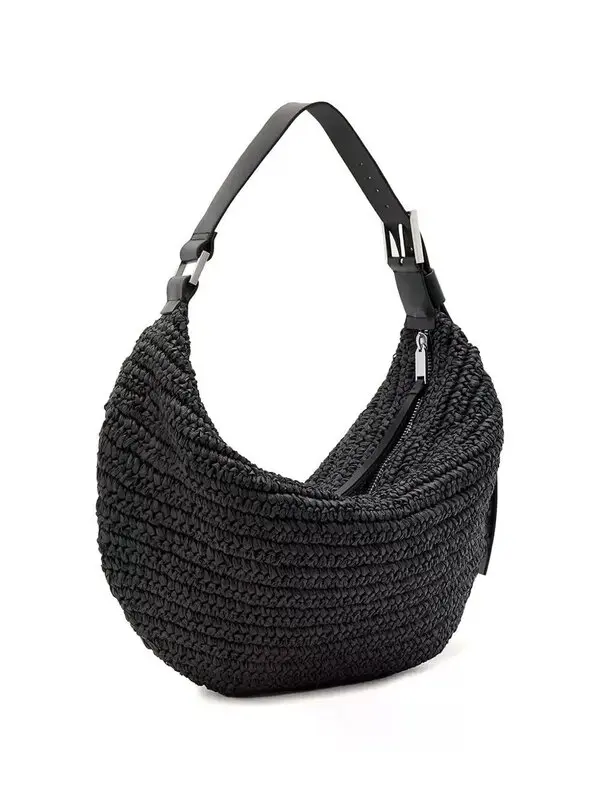 ALLSAINTS Luna Woven Leather Shoulder Bag