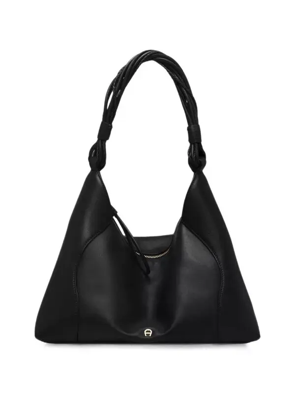 AIGNER Medium Giara Leather Shoulder Bag