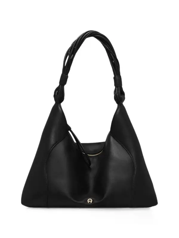 AIGNER Medium Giara Leather Shoulder Bag