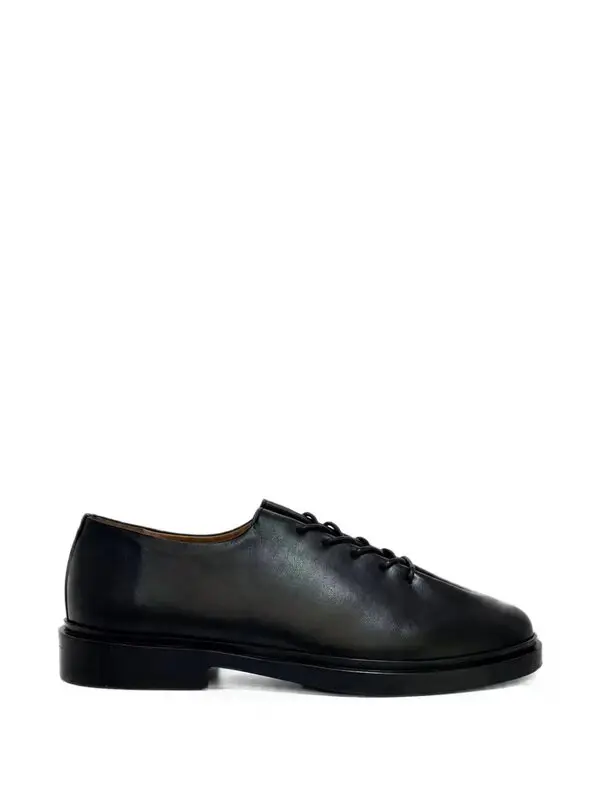 JACQUES SOLOVIÈRE PARIS Edouard Front-pleat Leather Derby Shoes