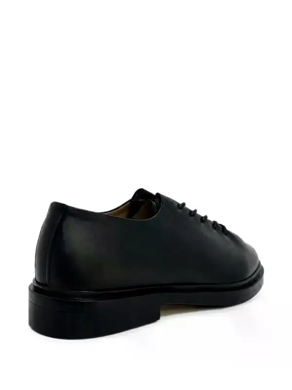 JACQUES SOLOVIÈRE PARIS Edouard Front-pleat Leather Derby Shoes