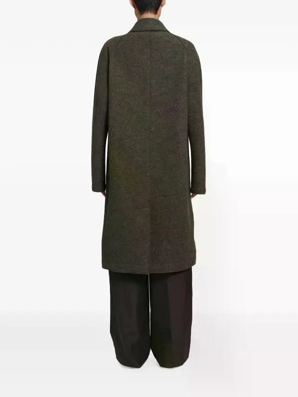 Harris Wharf London Boiled-wool Single-breasted Balmacaan Coat