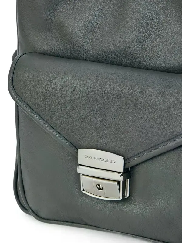 KIKO KOSTADINOV Prion Flap-pocket Leather Shoulder Bag - Grey