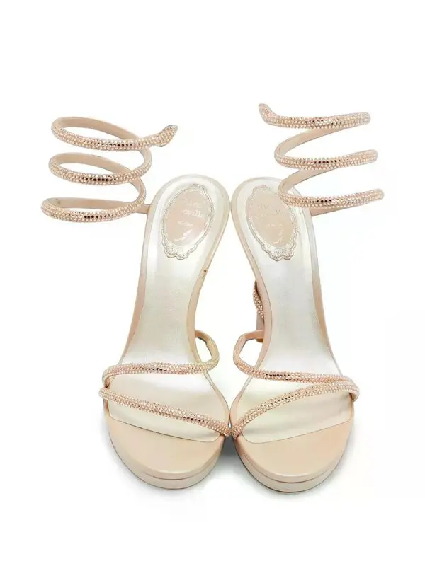 Rene Caovilla Margot Crystal-embellished Heeled Sandals