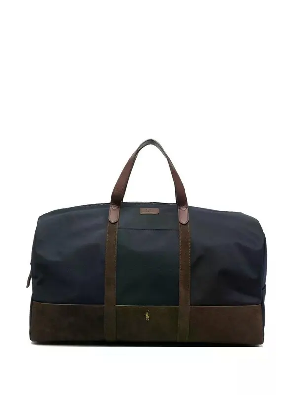 Polo Ralph Lauren Logo-embroidered Panelled Holdall Bag - Blue