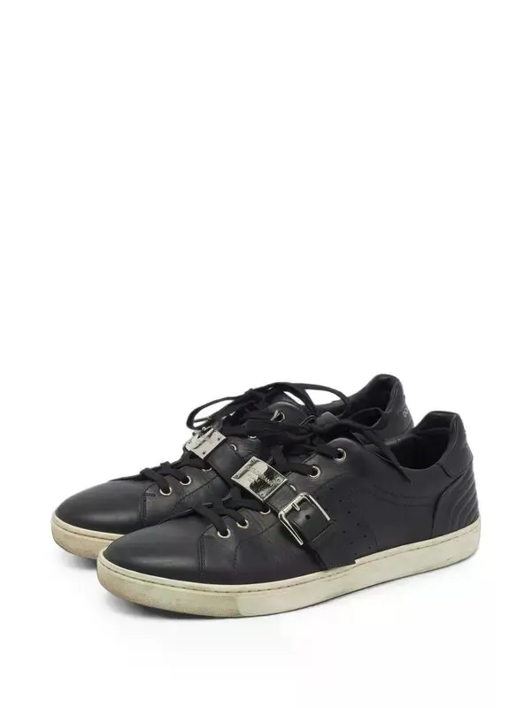Dolce & Gabbana Buckled Perforated Sneakers