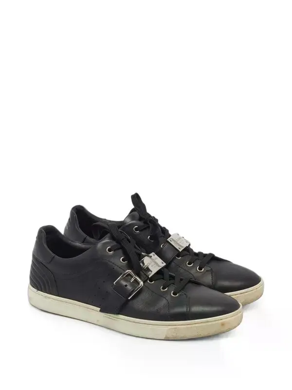 Dolce & Gabbana Buckled Perforated Sneakers