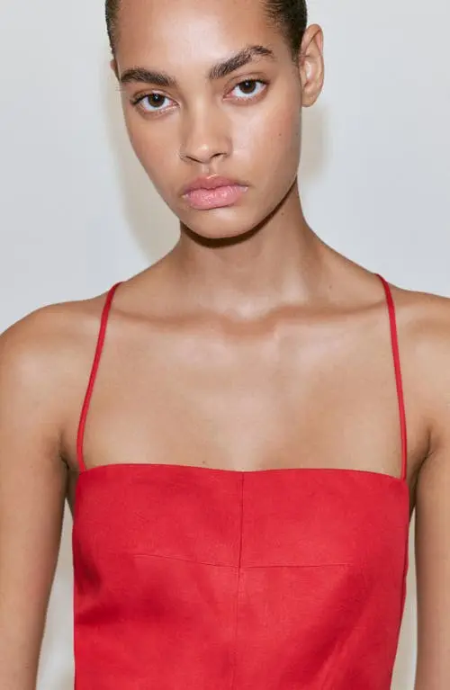 Mango Open Back Crop Jumpsuit