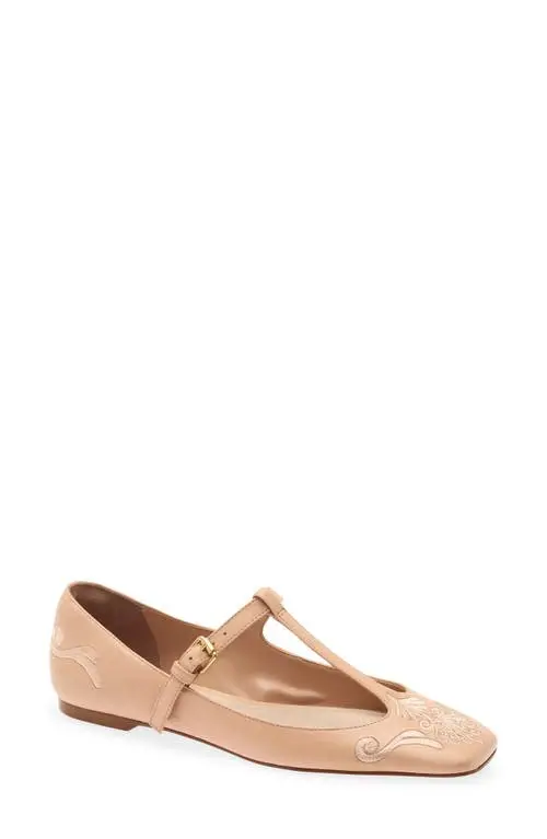 Farm Rio Rechillieu T-strap Leather Flat