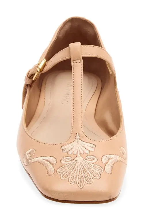 Farm Rio Rechillieu T-strap Leather Flat