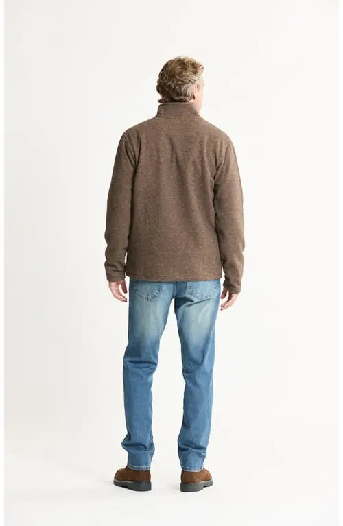 JACHS Wool Blend Knit Full Zip - Brown