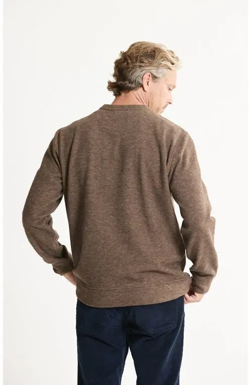 JACHS Wool Blend Knit Crewneck - Brown