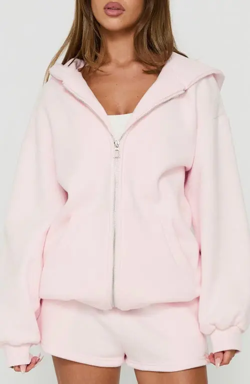 Princess Polly Peytan Full Zip Hoodie - Pink