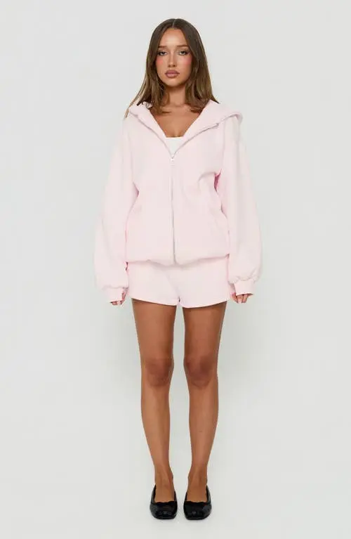 Princess Polly Peytan Full Zip Hoodie - Pink