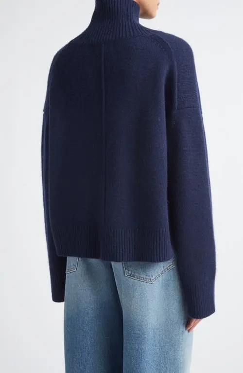 Loulou De Saison Jonah Cashmere Turtleneck Sweater - Navy