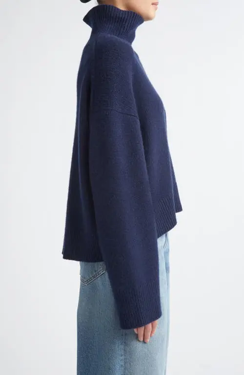 Loulou De Saison Jonah Cashmere Turtleneck Sweater - Navy