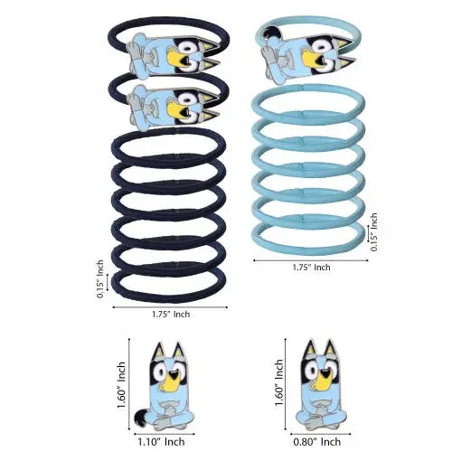 BLUEY Hair Ties Pack Of 15 Official License