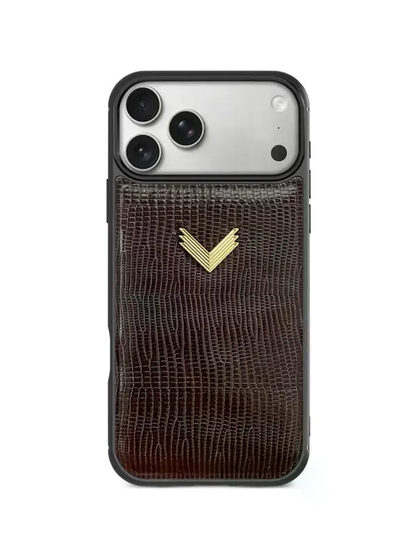 VELANTE Lizard-effect Leather Iphone 17 Pro Max Phone Case