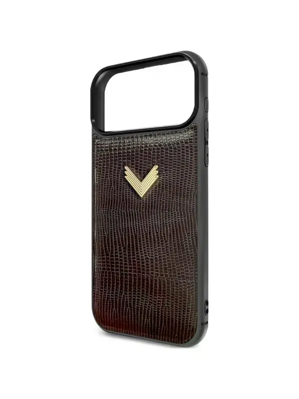 VELANTE Lizard-effect Leather Iphone 17 Pro Max Phone Case