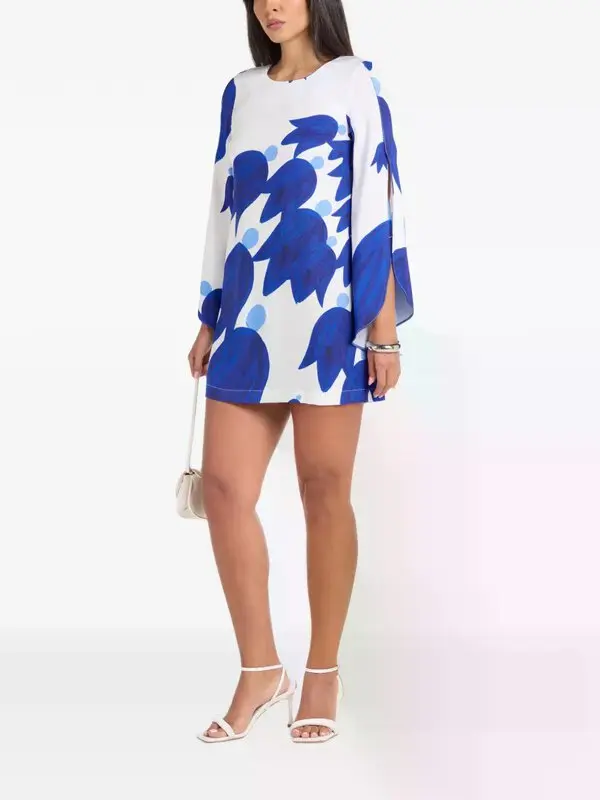 Themis Z Theano Sabra Split-sleeve Mini Dress