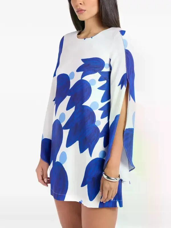 Themis Z Theano Sabra Split-sleeve Mini Dress