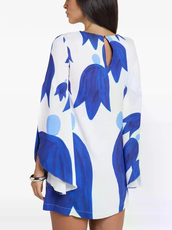 Themis Z Theano Sabra Split-sleeve Mini Dress