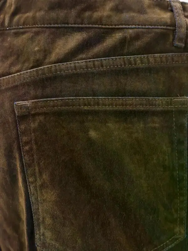 TONYWACK Velvet-effect Straight-leg Trousers