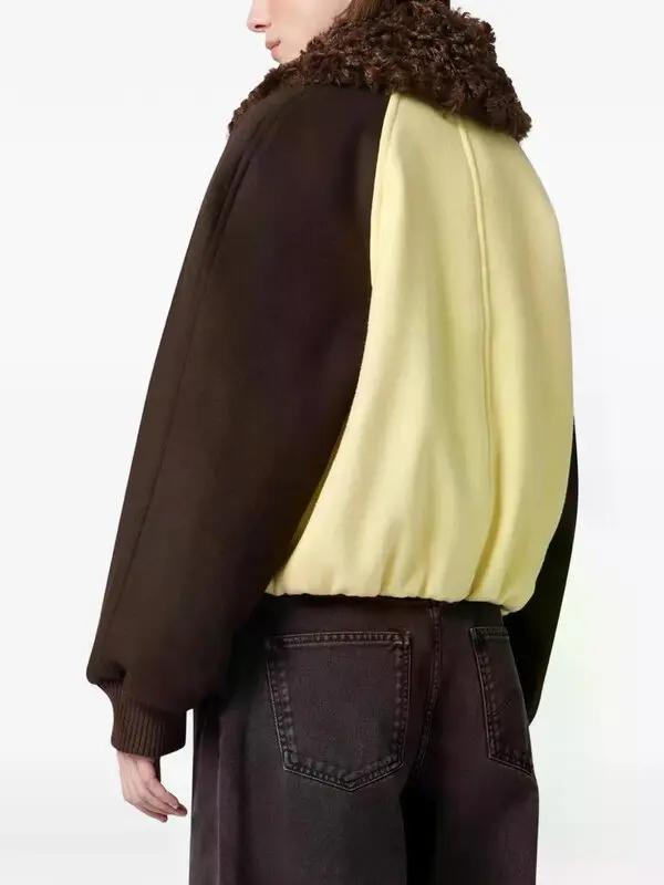 MSGM Collar-detail Panelled Jacket