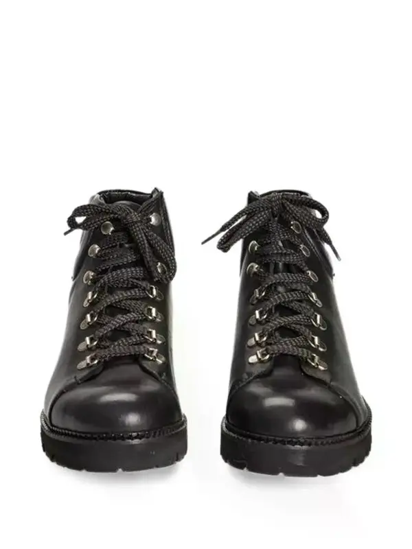 ROBERTO PEPE LUXURY Calfskin Leather Combat Boots